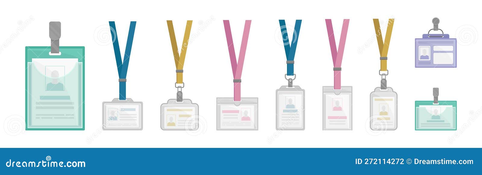 Name Badges or Name Tags Made of Lightweight Plastic with Lanyard for ...