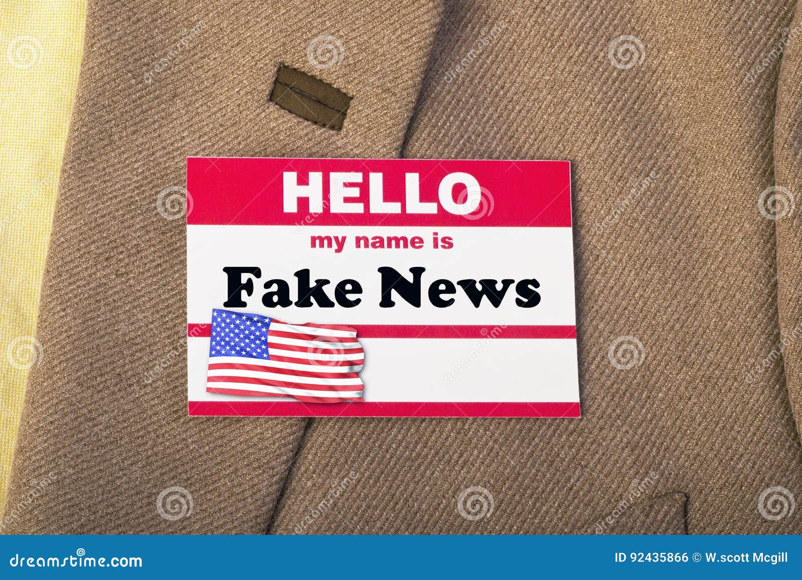 Name is Fake News. stock photo. Image of greeting, information - 92435866