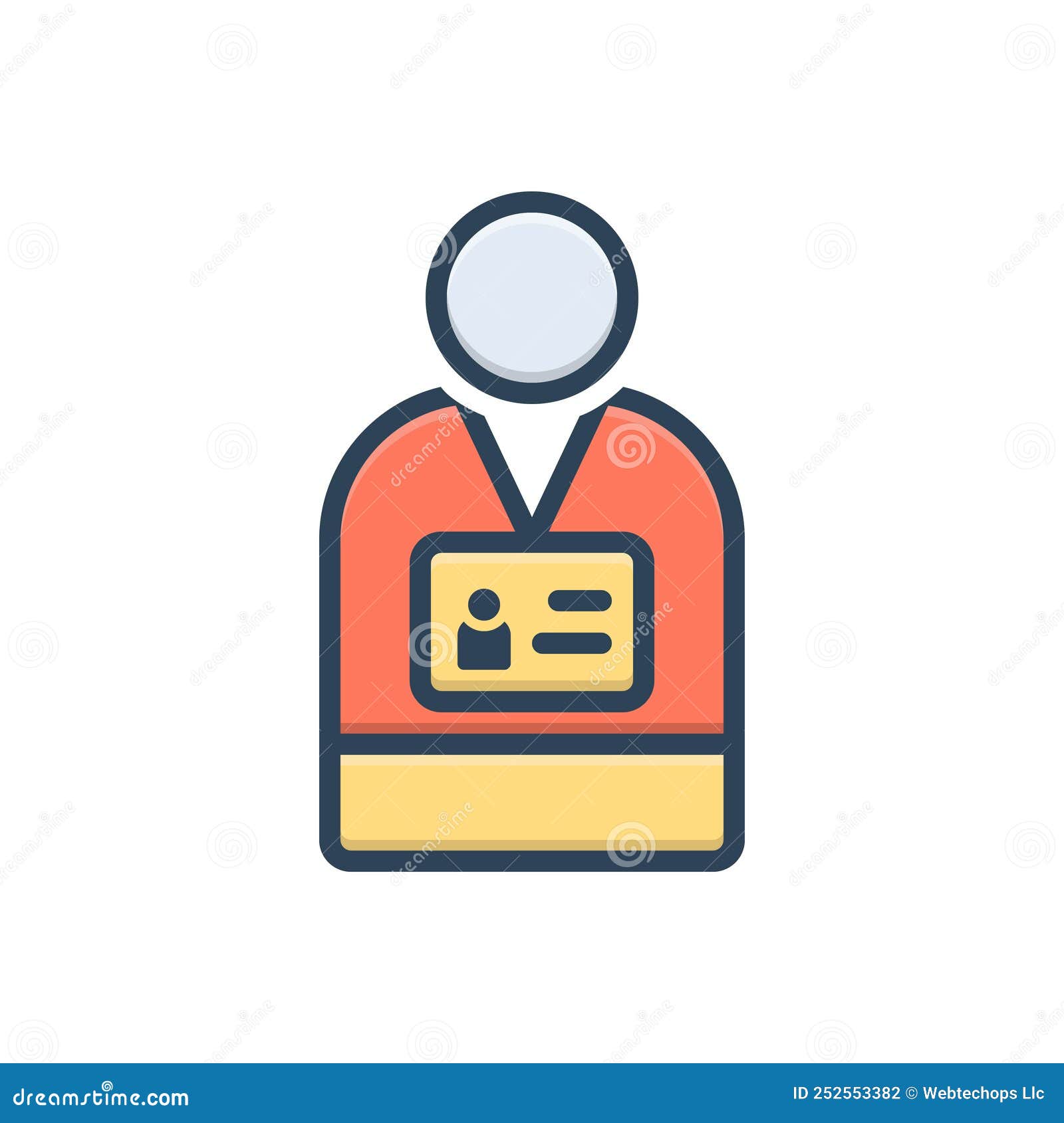 Color Illustration Icon for Name, Title and Nickname Stock Vector ...