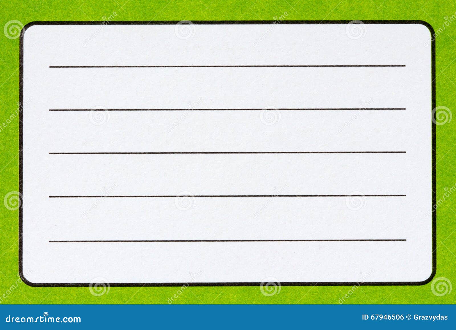 Name Label of Green Exercise Book Stock Photo - Image of green, label ...