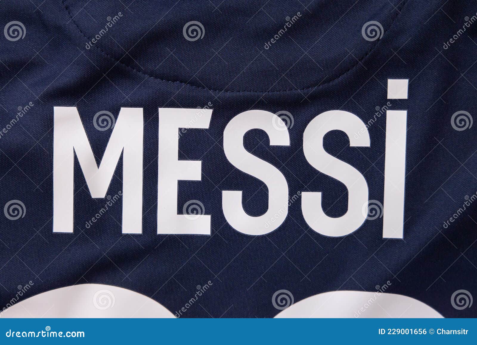 Name Of Lionel Messi On PSG Paris Saint Germain Jersey Editorial Photo ...