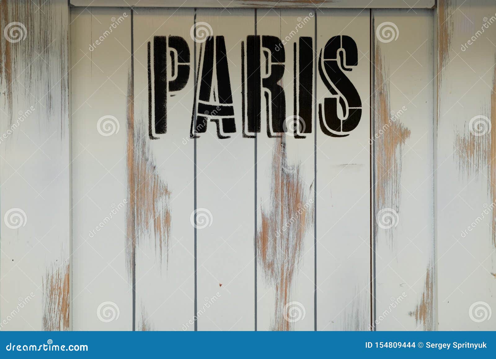 The Name "Paris" on the Background of Wood Texture Stock Photo - Image ...
