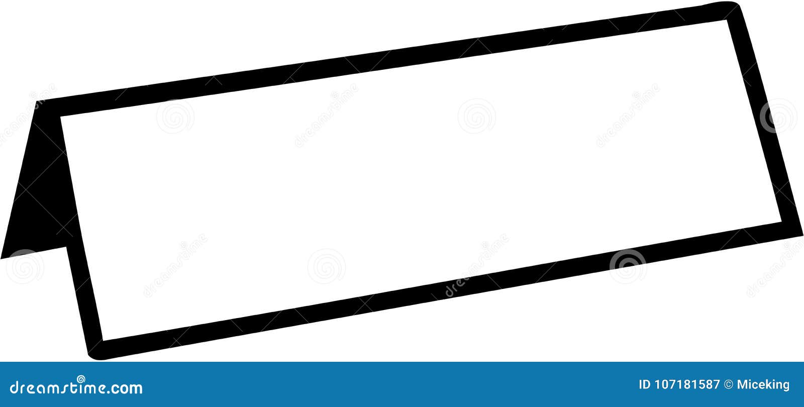 Name plate vector stock vector. Illustration of pictogram - 107181587