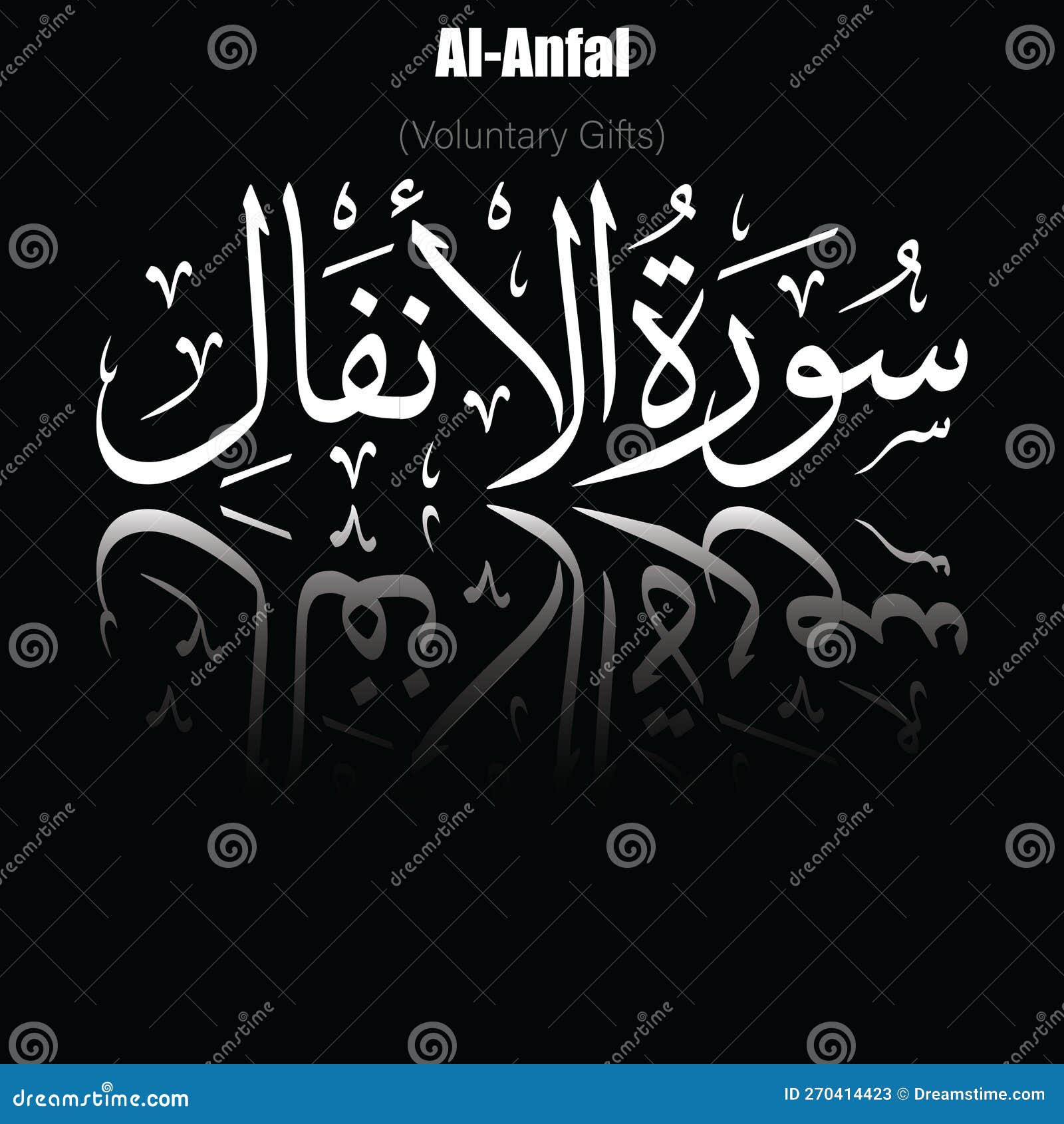 The Name of Surah in the Holy Quran Al-Anfal Chapter (Voluntary Gifts ...