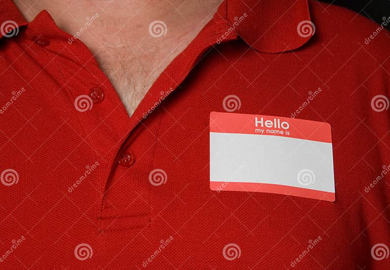 Name Tag stock photo. Image of name, meeting, company - 9900294