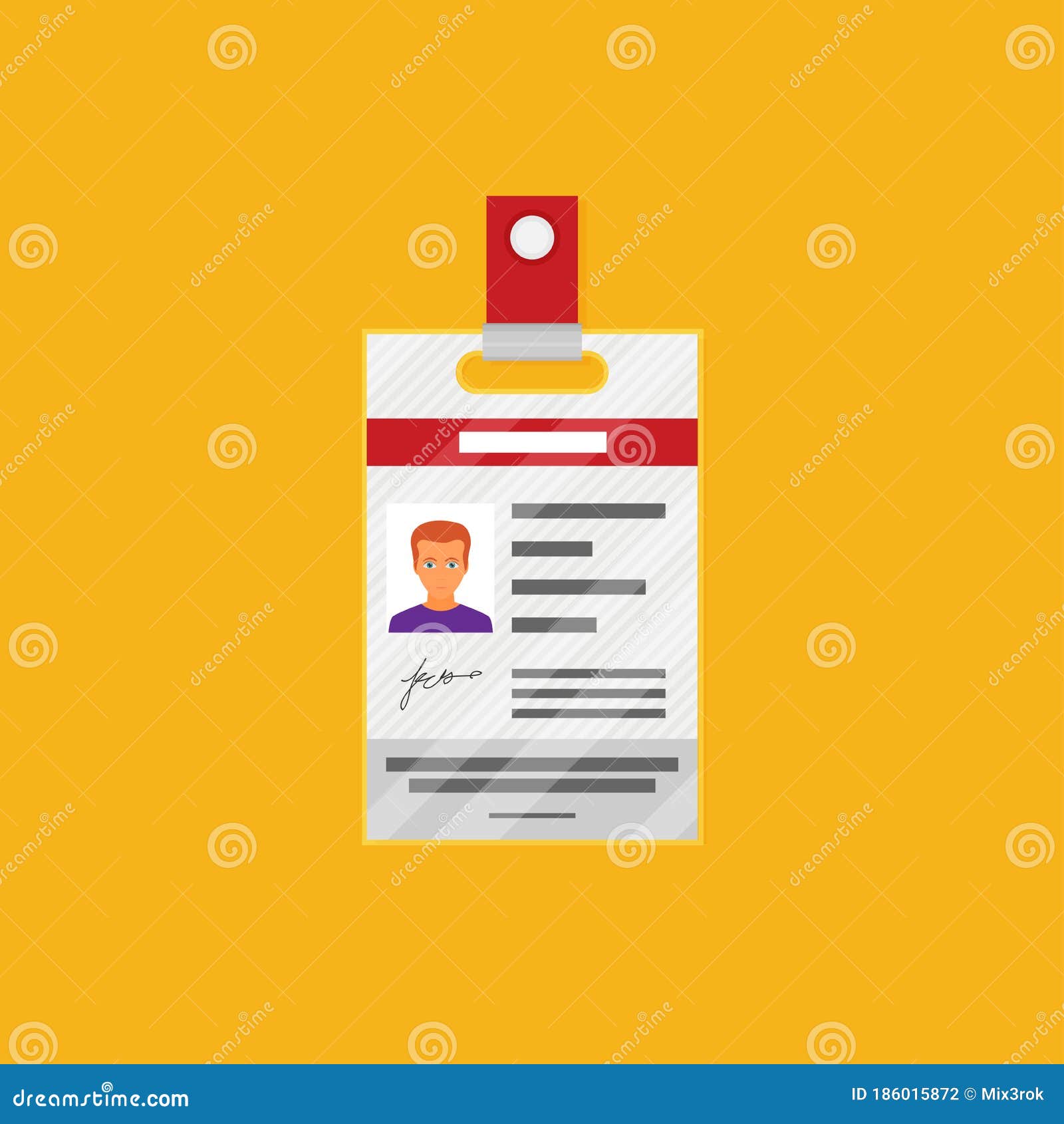 Name Tag Flat Icon. Modern Flat Icons Vector Stock Vector ...