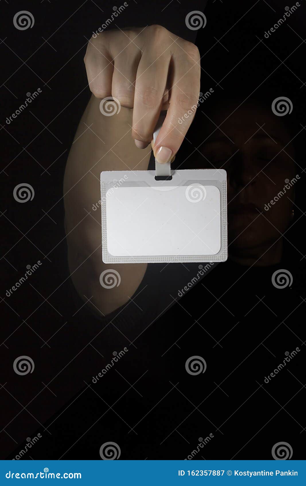 Name tag in hand stock image. Image of identity, event - 162357887