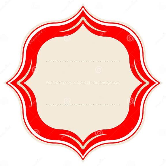 Name Tag Sticker Design Template Stock Vector - Illustration of ...