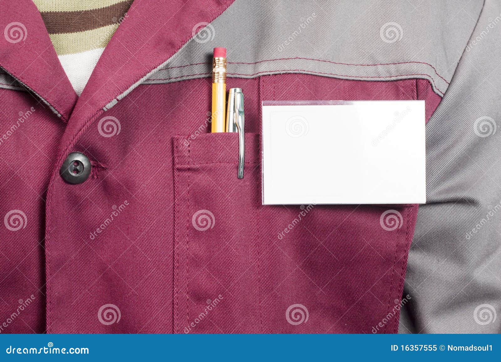 Name tag on uniform stock image. Image of person, engineer - 16357555