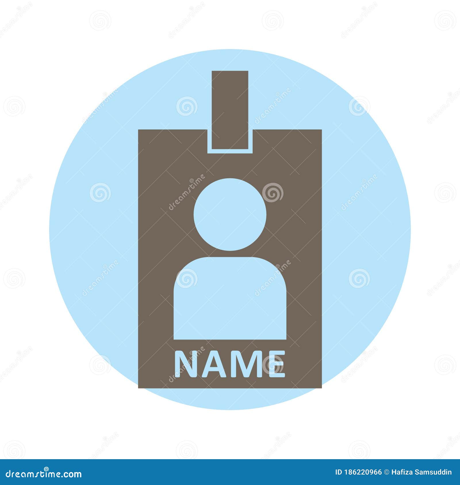 Name Tag. Vector Illustration Decorative Design Stock Vector ...