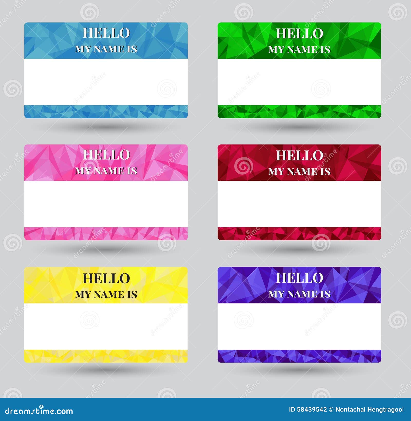 Name tag from vector stock vector. Illustration of good - 58439542