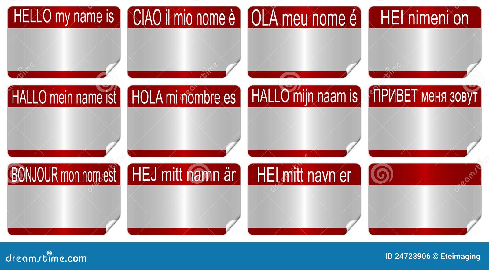 Name tags stock illustration. Illustration of shiny, registration ...