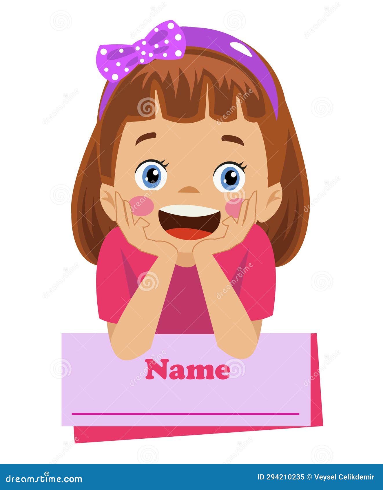 Name Writing Card and Cute Boy Stock Vector - Illustration of education ...