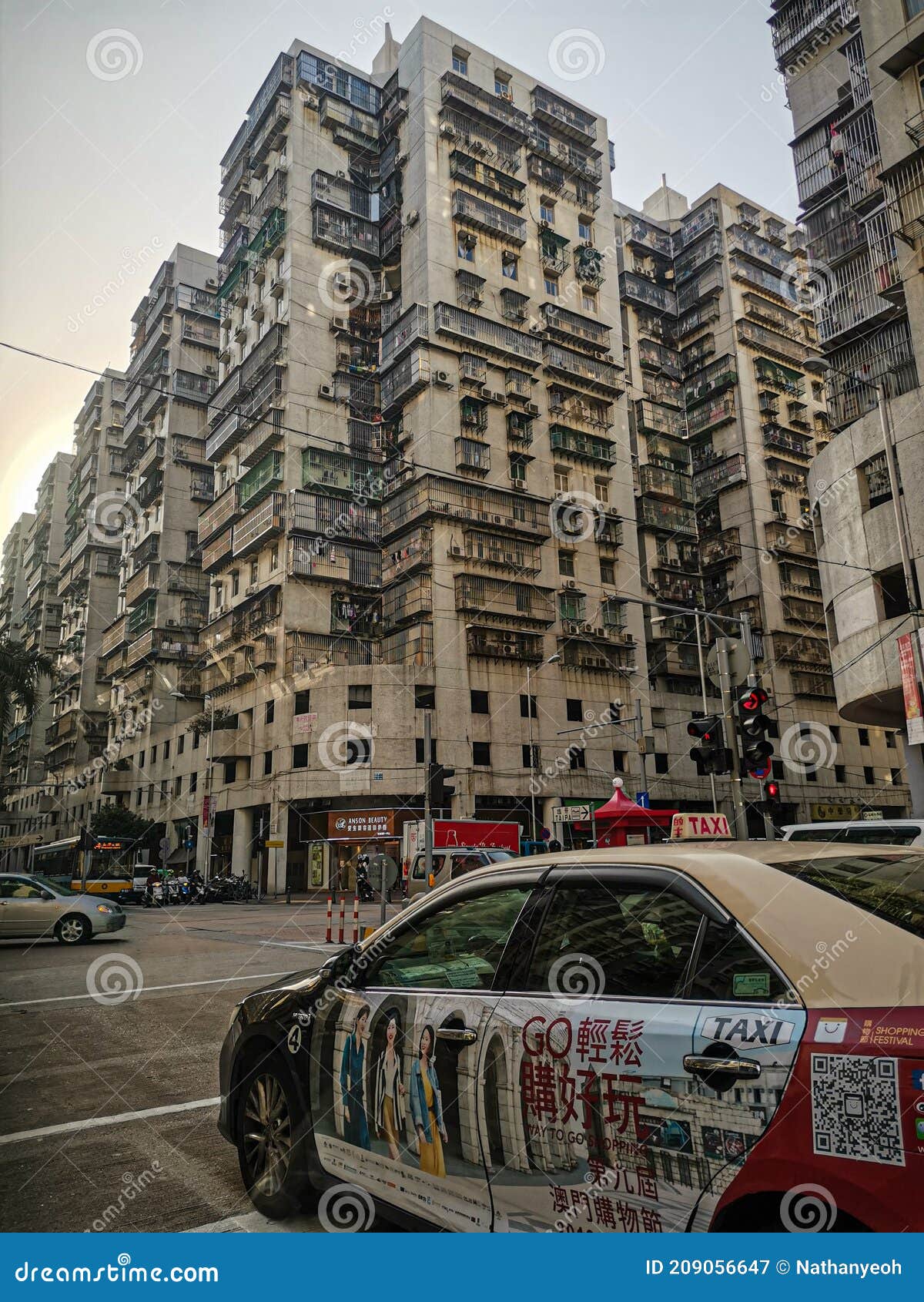 Nameless road in Macau editorial photography. Image of road - 209056647