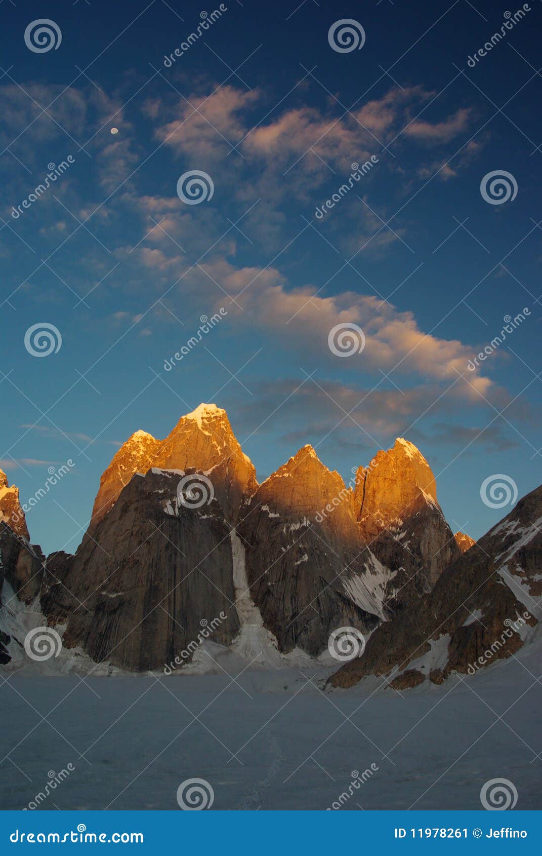 Nameless tower stock image. Image of peaks, glaciers - 11978261