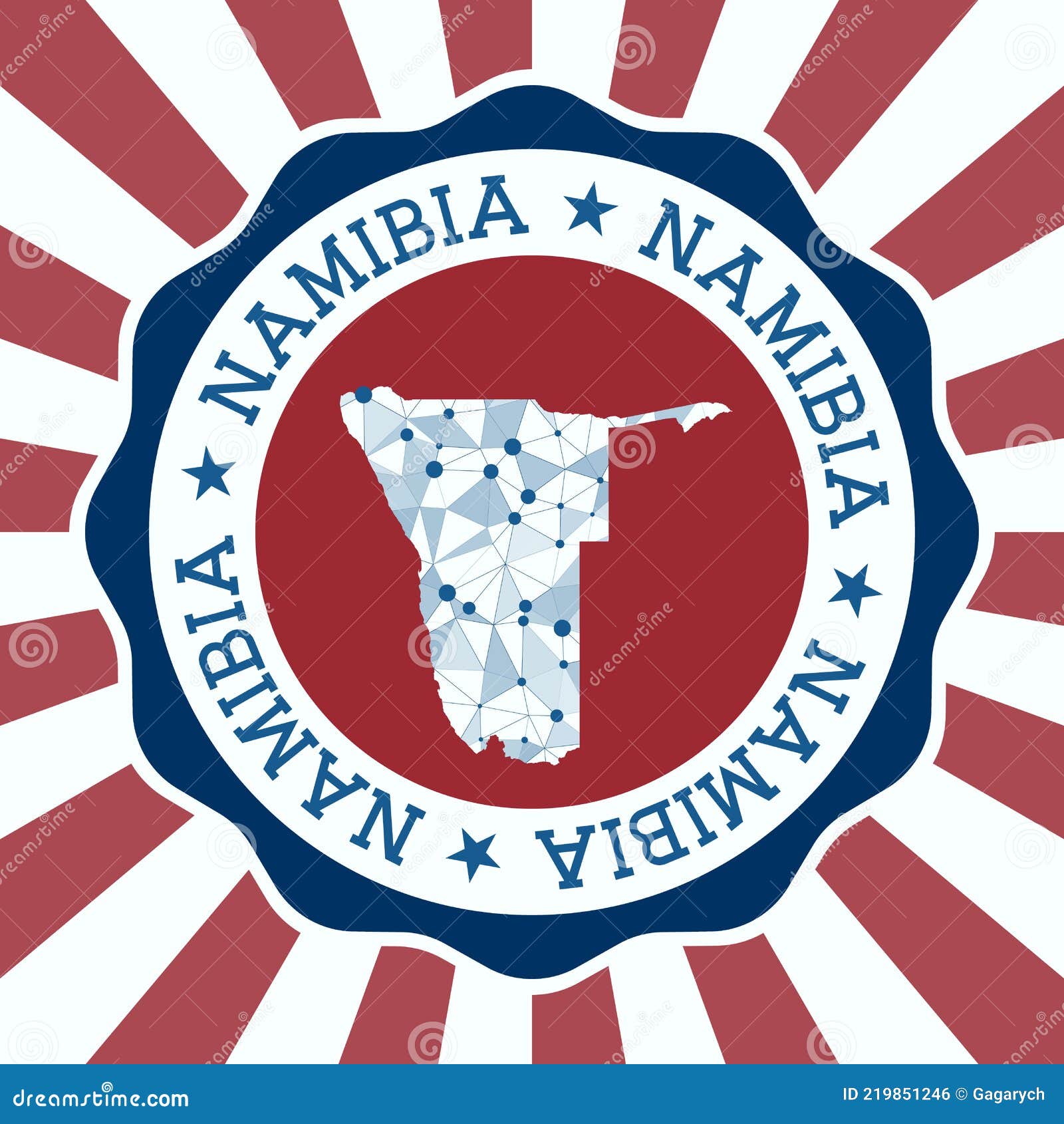 Namibia Badge. stock vector. Illustration of futuristic - 219851246