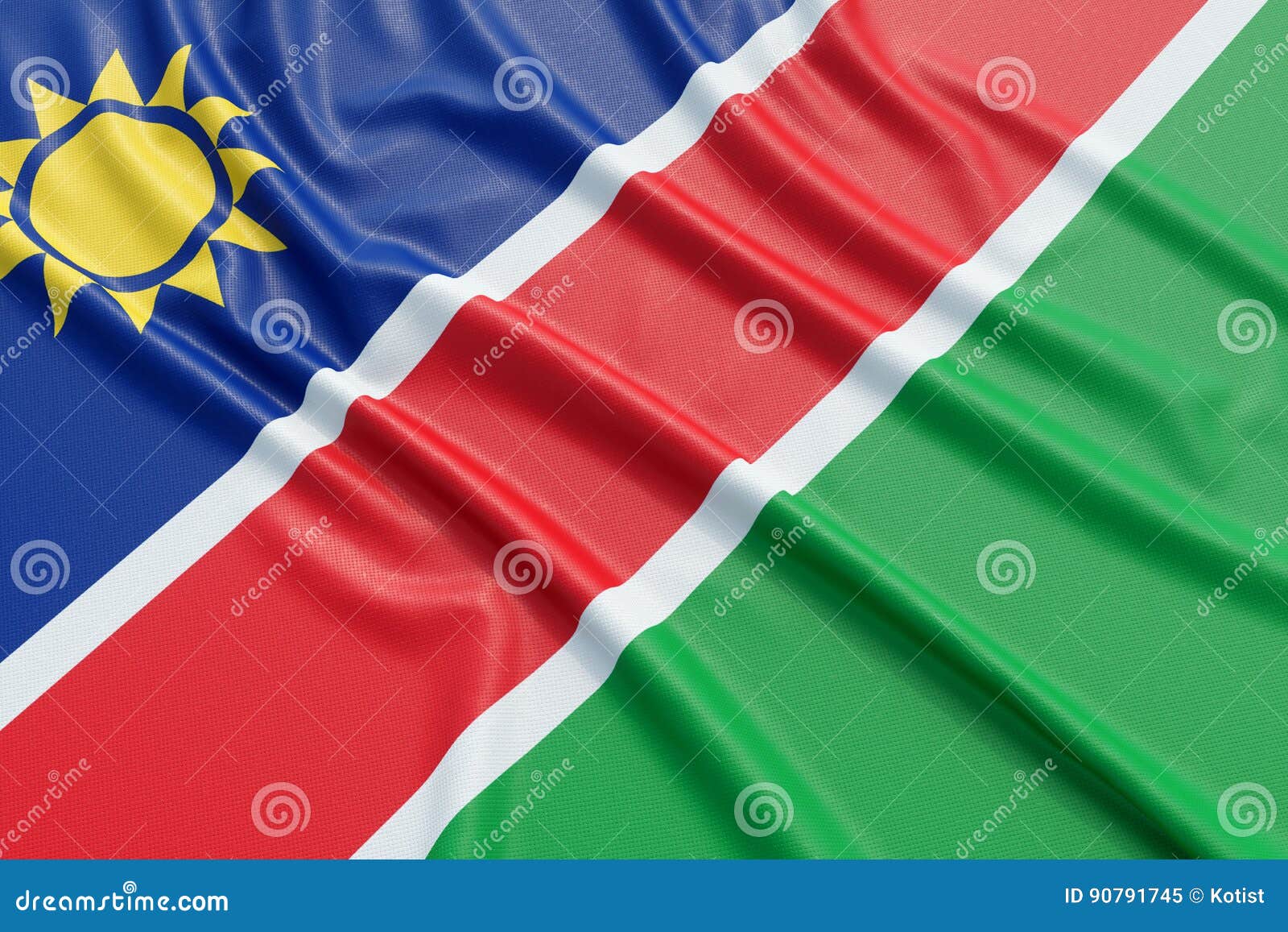 Namibia flag stock illustration. Illustration of original - 90791745
