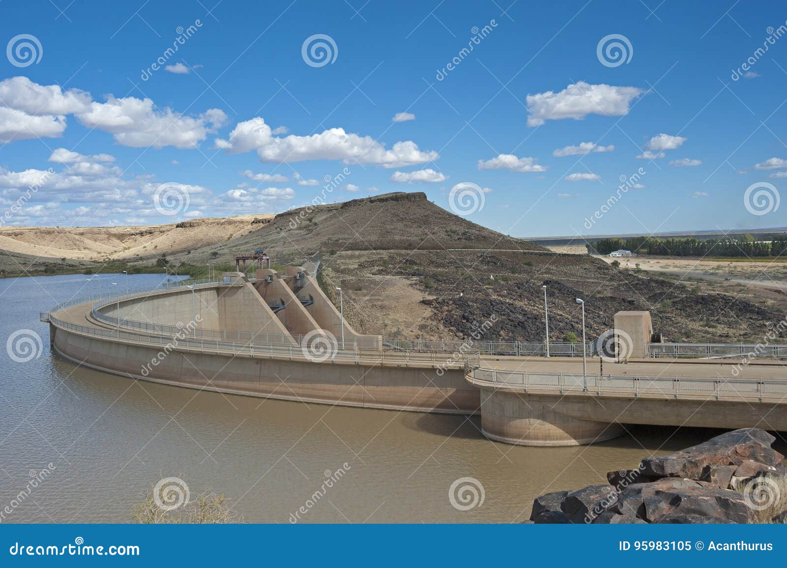 Namibia stock image. Image of hardap, reservoir, lake - 95983105
