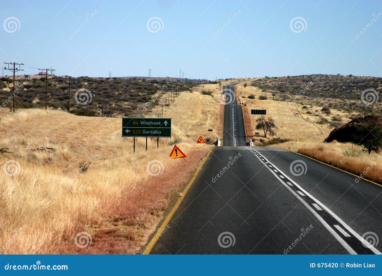 Namibia Highway stock photo. Image of seaside, cape, africa - 675420