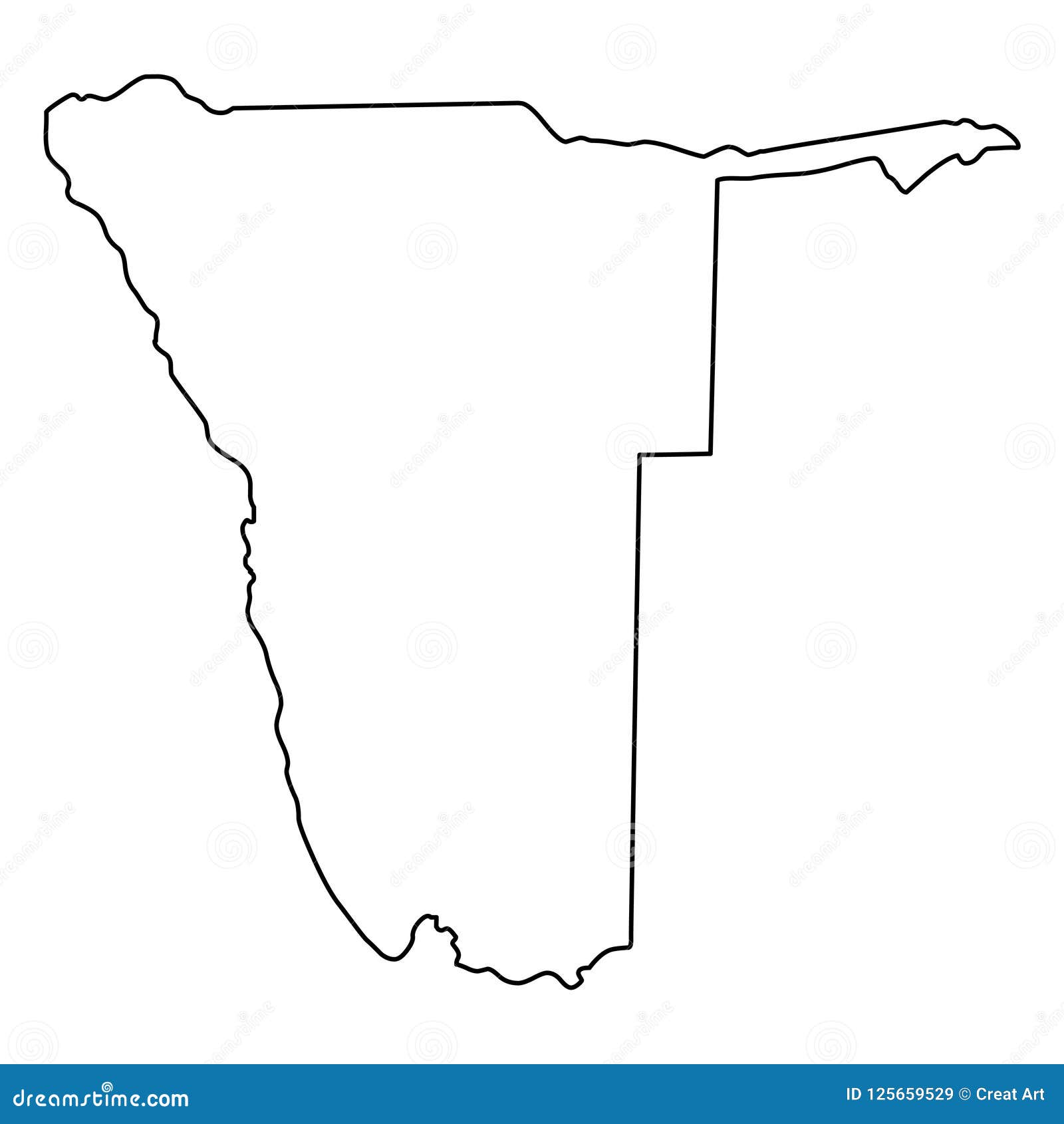 Namibia Map Outline Map Of Namibia - HooDoo Wallpaper