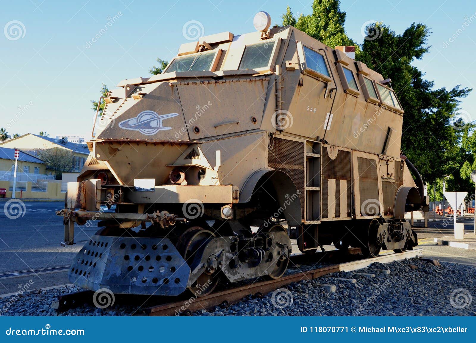 Namibia: an Old Police-train during Apartheid Shown in Front of ...