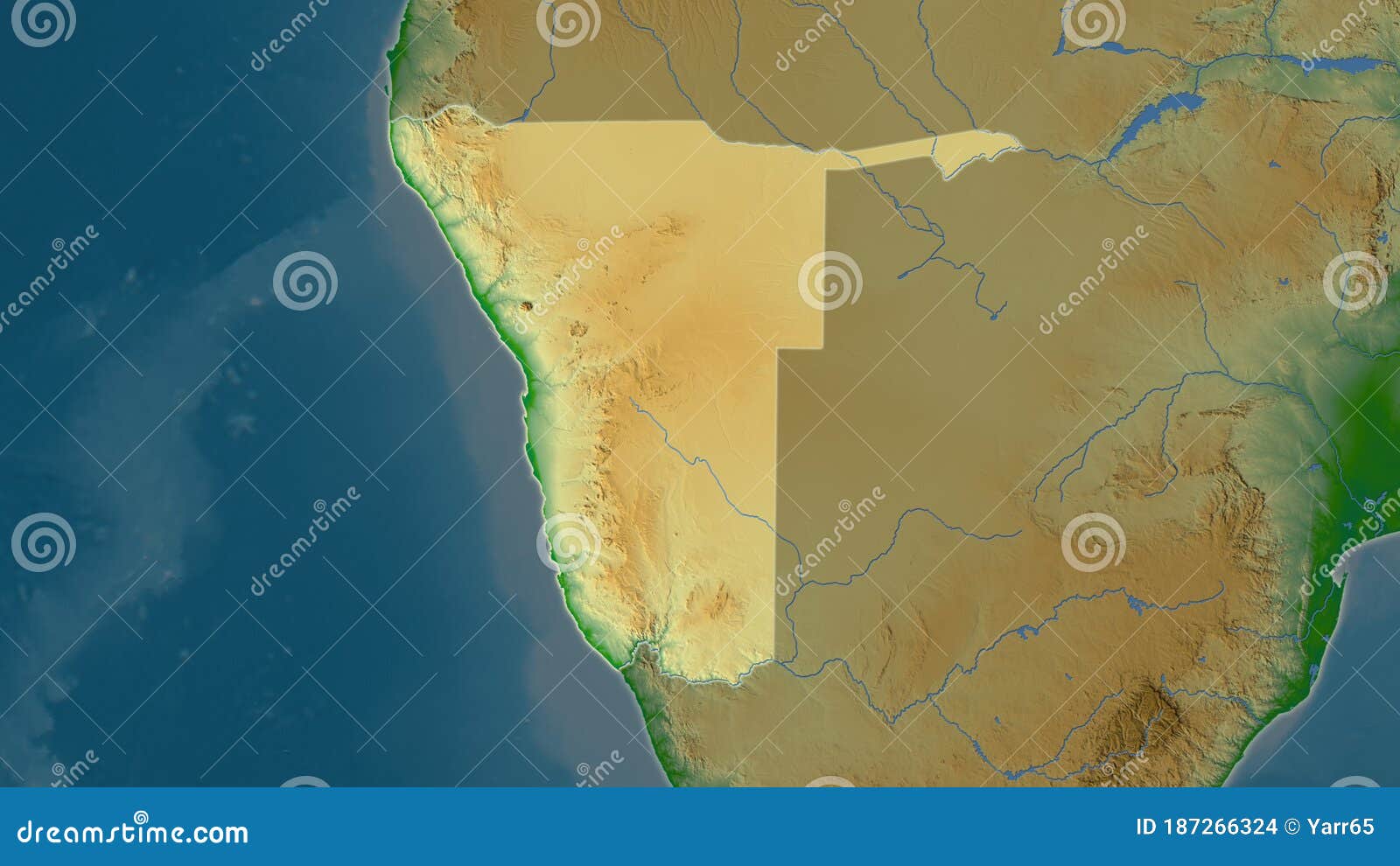 Namibia - Physical. Composition Stock Illustration - Illustration of ...
