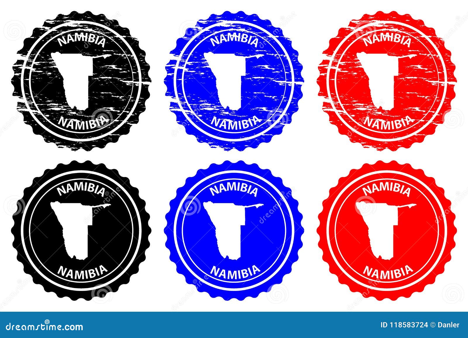 Namibia rubber stamp stock vector. Illustration of label - 118583724