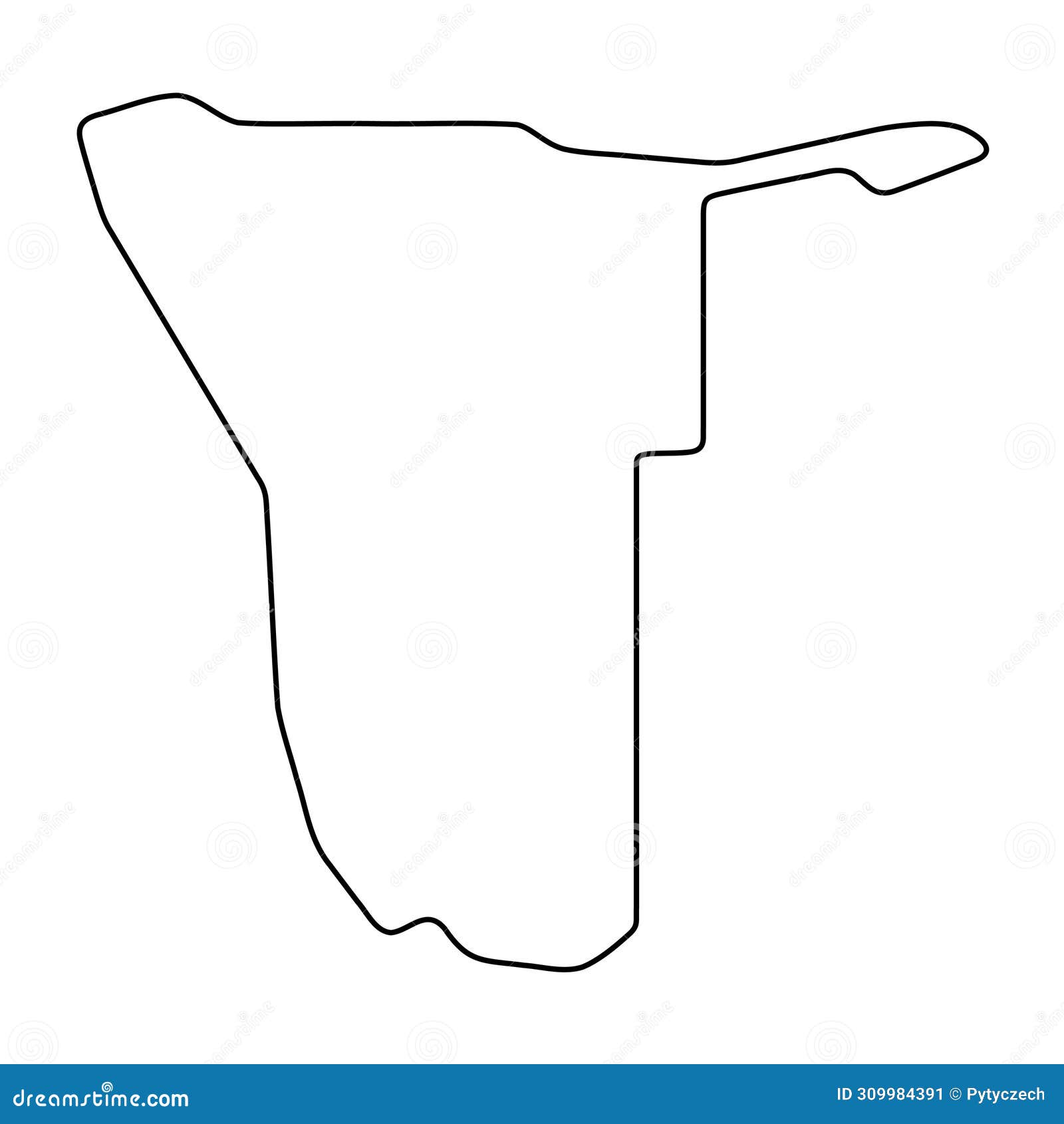 Namibia Simplified Vector Map Stock Photography | CartoonDealer.com ...