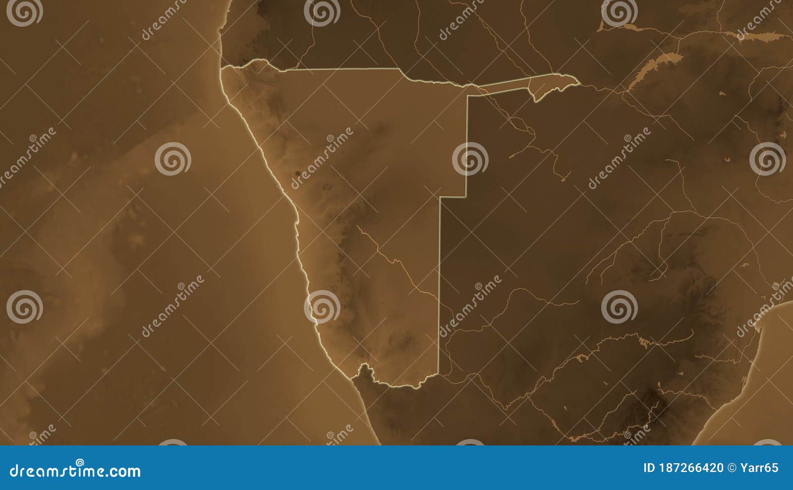 Namibia - Tint. Composition Stock Illustration - Illustration of atlas ...