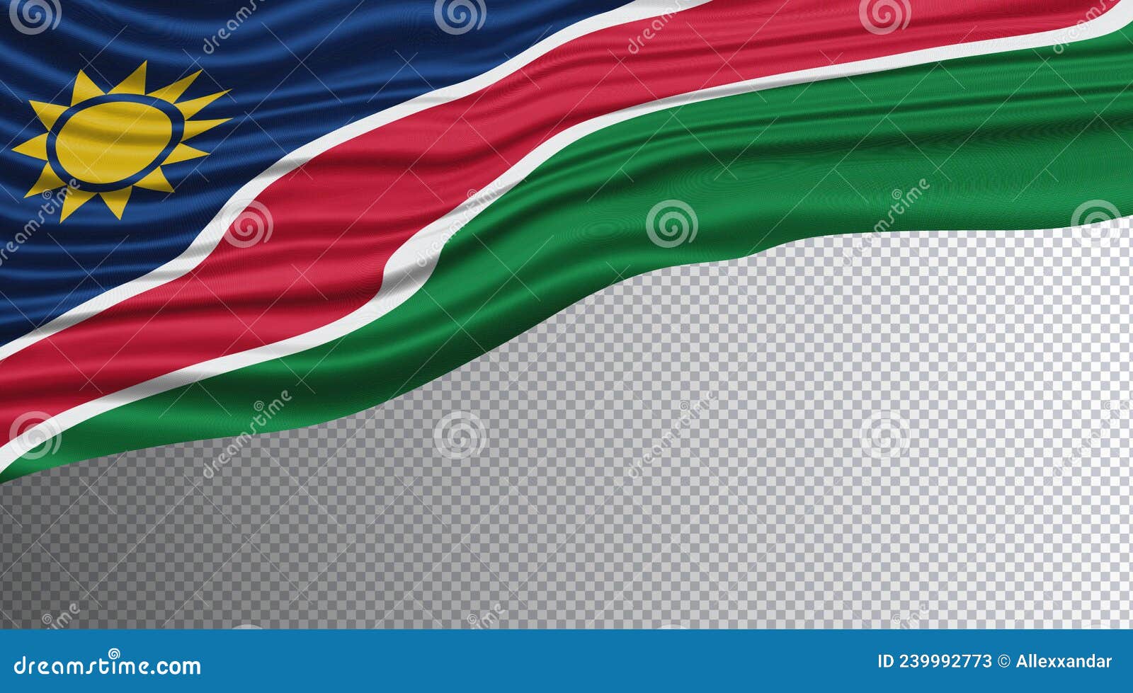 Namibia Wavy Flag Clipping Path Stock Illustration - Illustration of ...