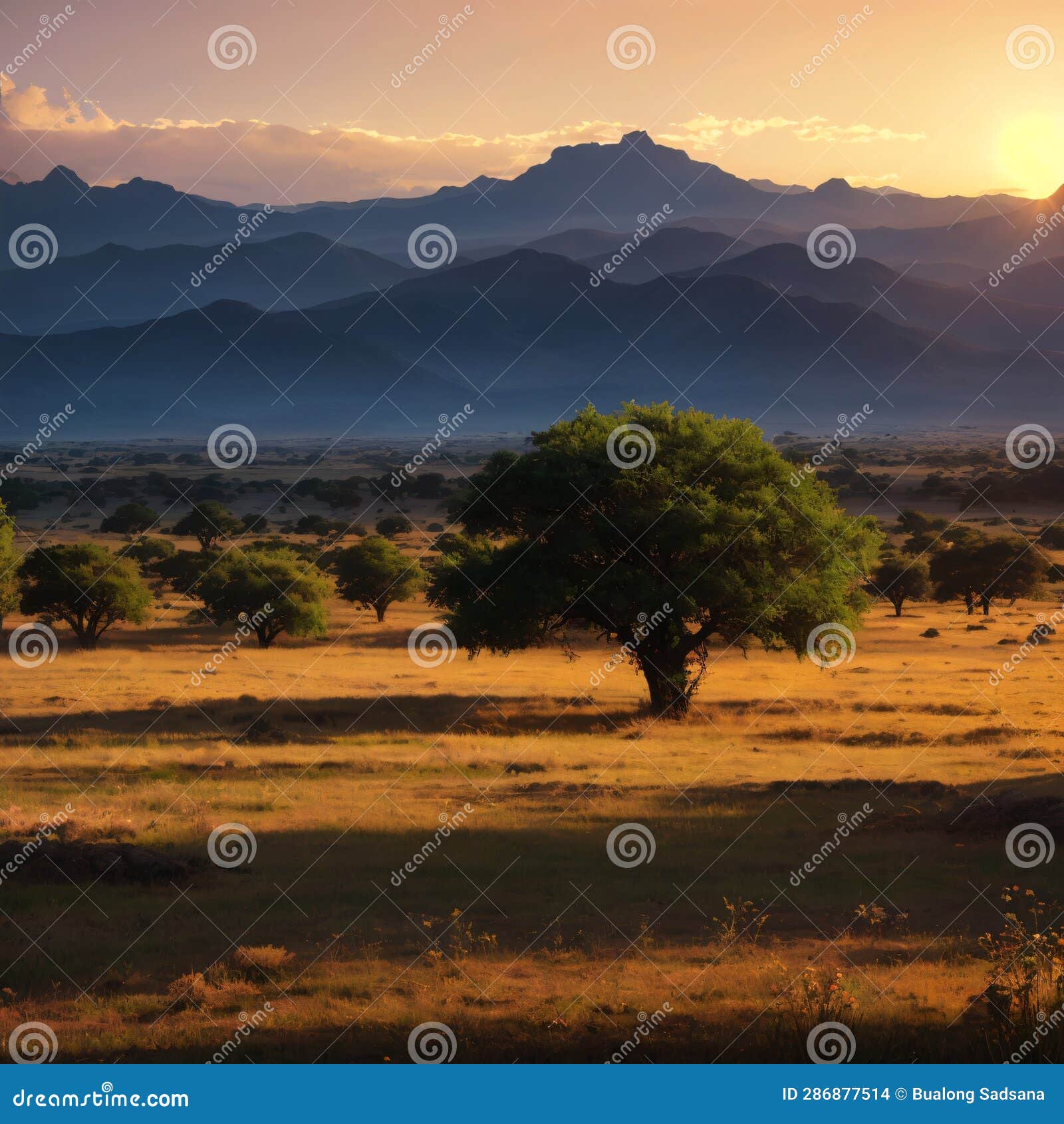 Namibian Landscapes Made with Generative AI Stock Illustration ...