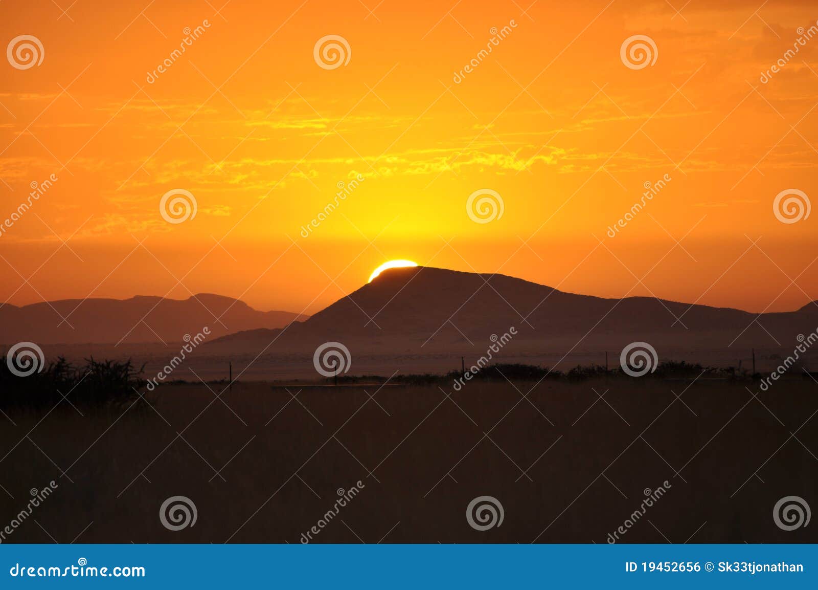 Namibian Sunset stock photo. Image of mountains, clouds - 19452656