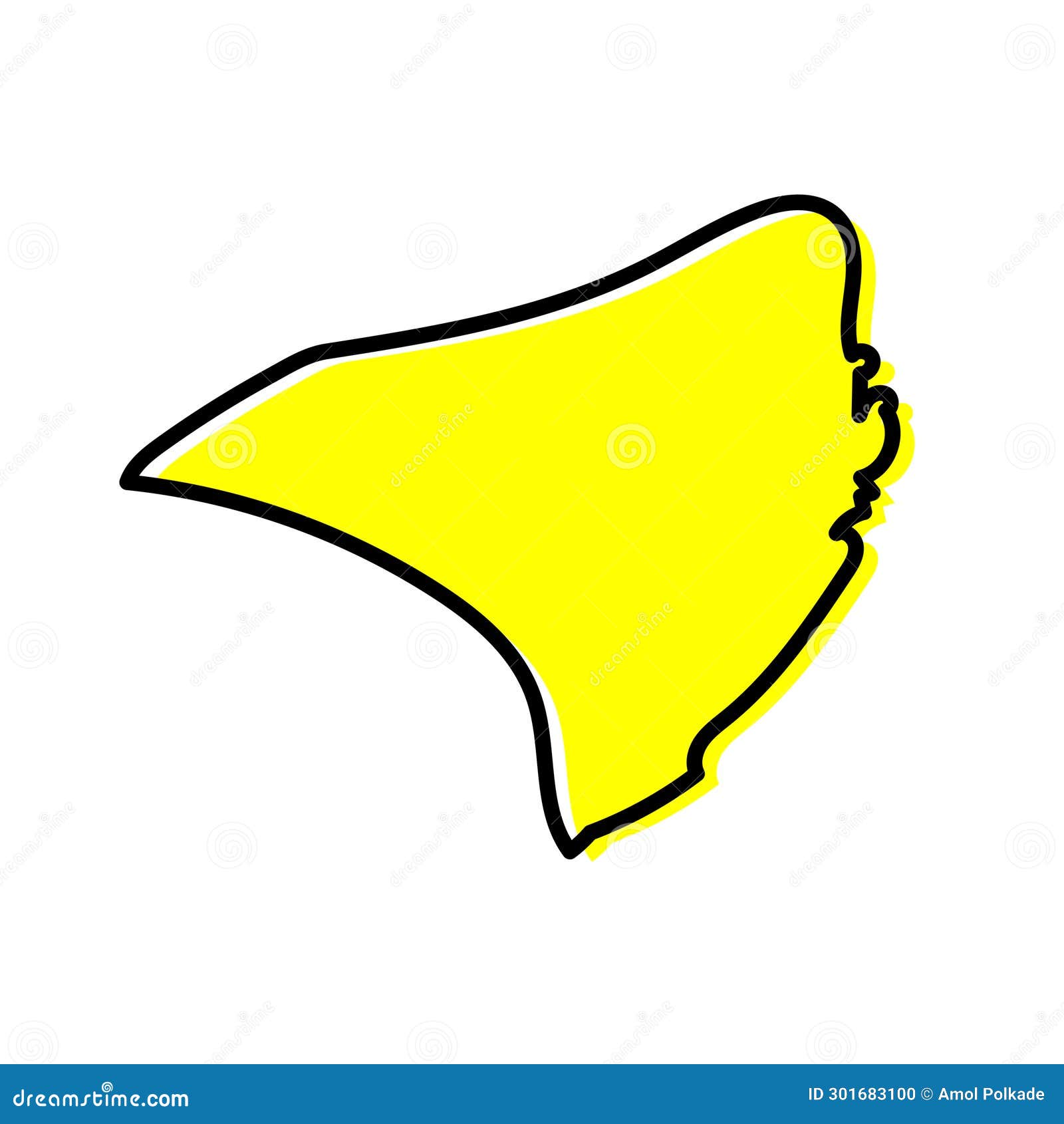 Nampula Province of Mozambique Vector Map Illustration Stock Vector ...