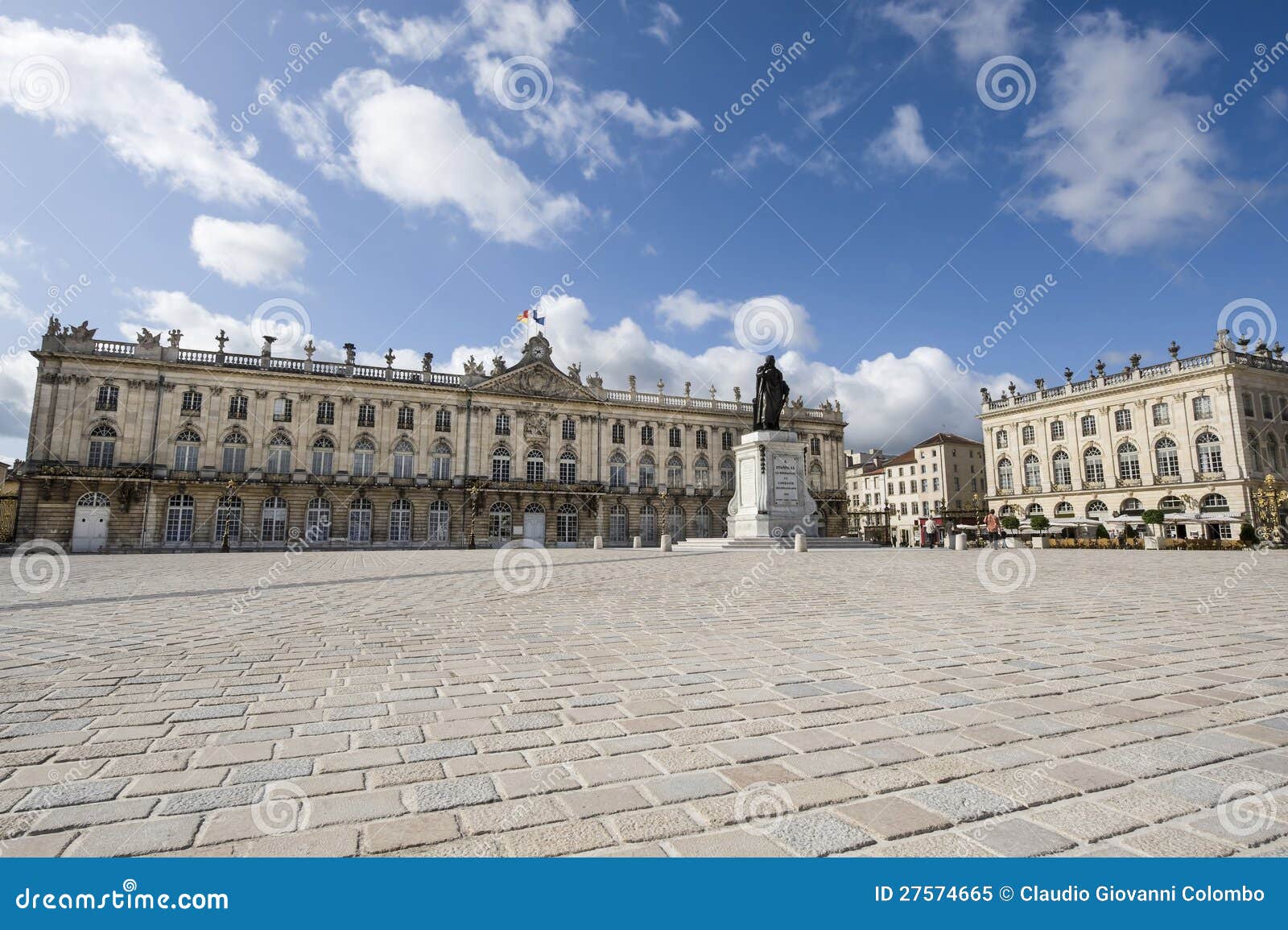 Nancy (France) - Stanislas Square Stock Image - Image of statue, blue ...