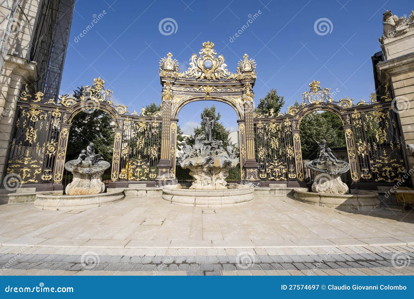 Nancy (France) - Stanislas Square Stock Image - Image of building ...