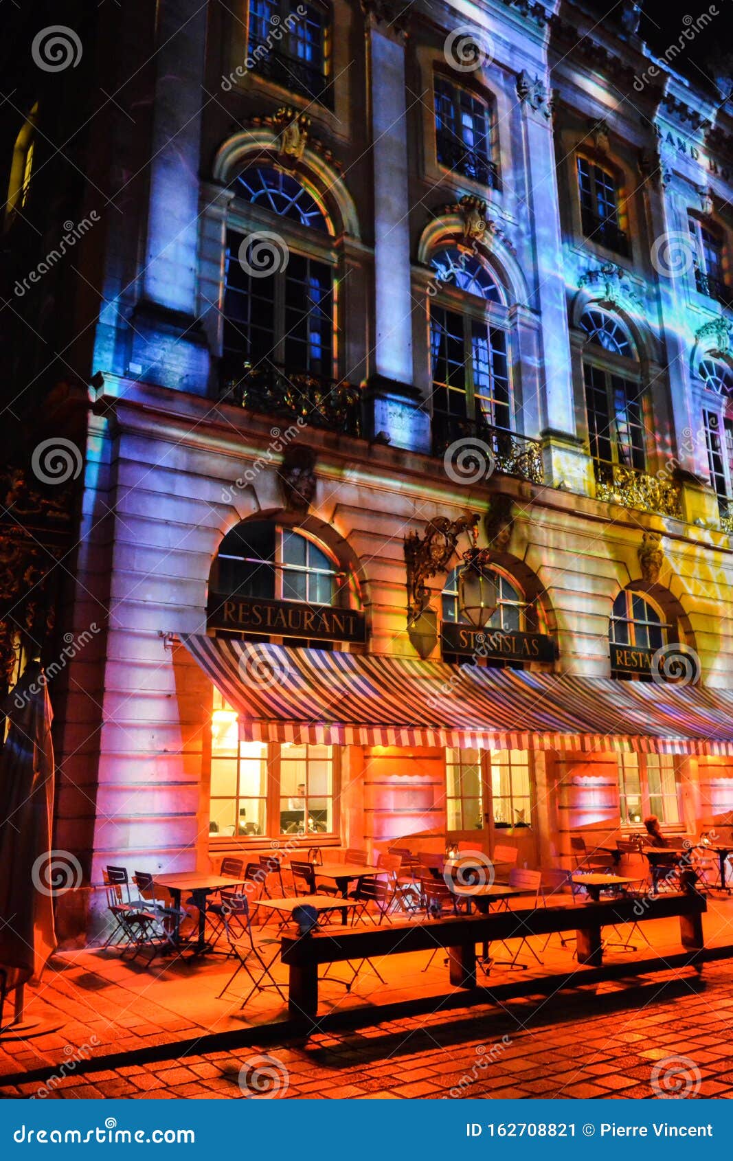 Nancy by night editorial photo. Image of travel, colours - 162708821