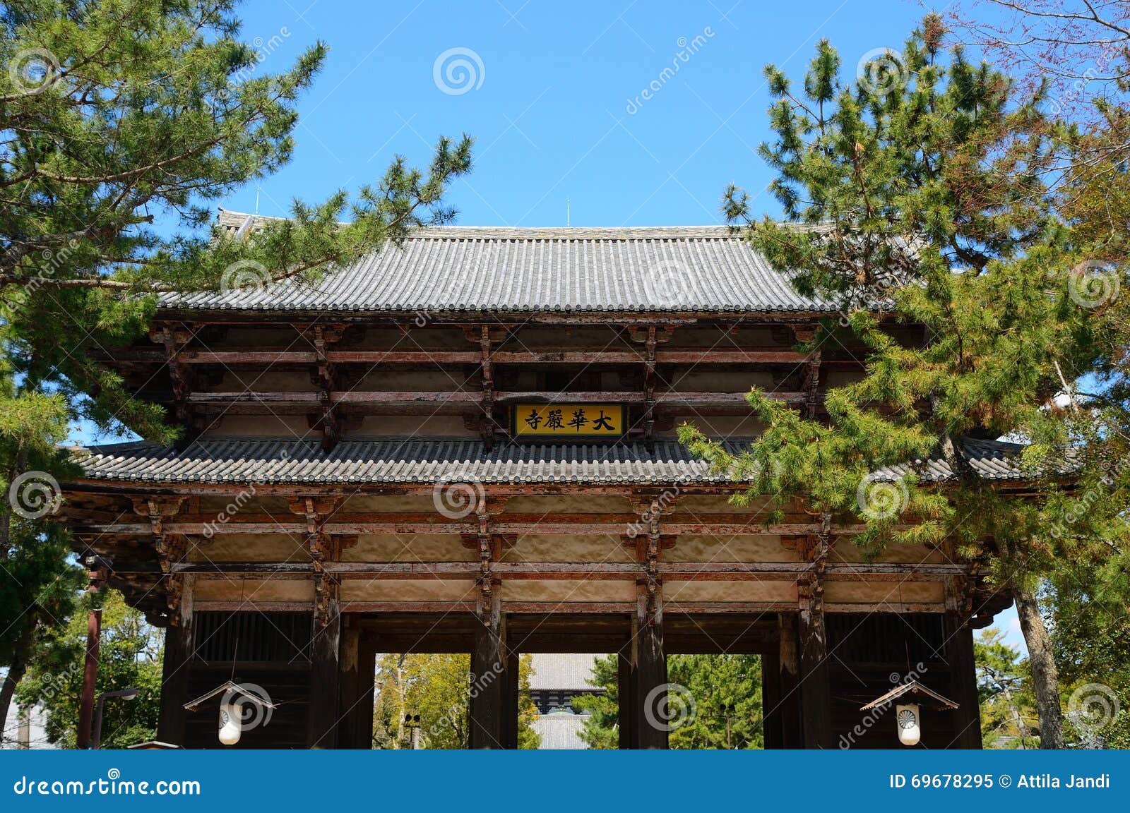 Nandaimon Gate of the Todai Temple, Nara, Japan Stock Image - Image of ...
