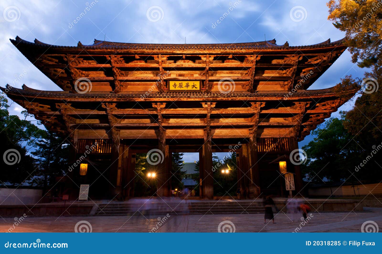 Nandaimon, the Great Southern Gate Stock Image - Image of architecture ...