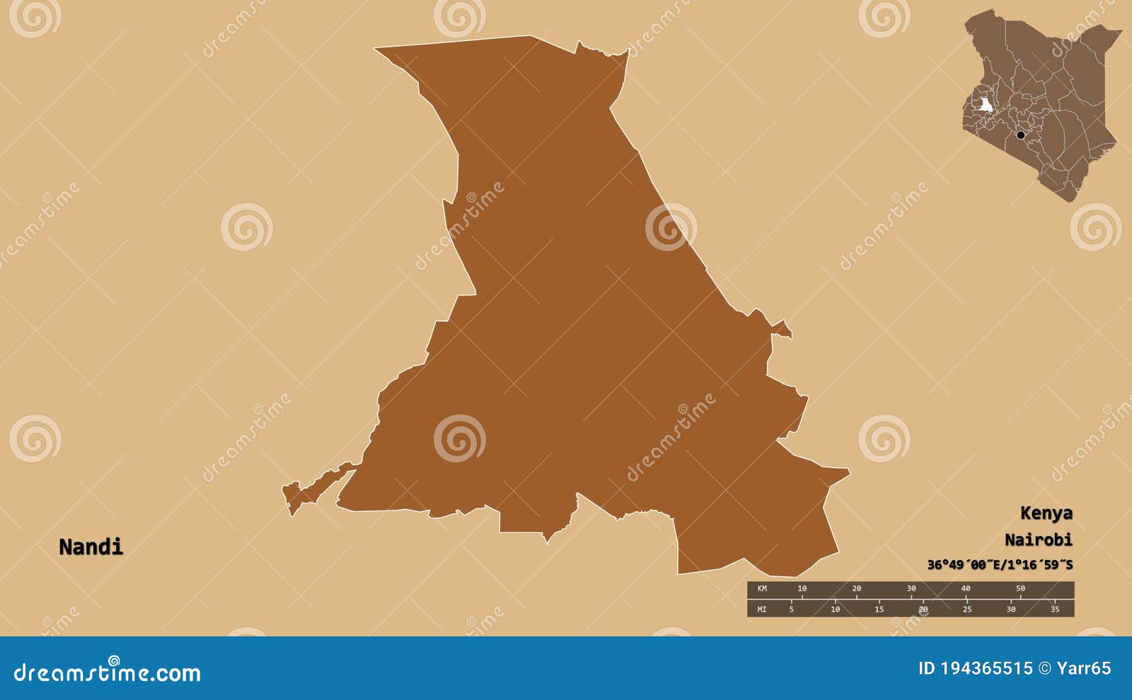 Nandi, County of Kenya, Zoomed. Pattern Stock Illustration ...