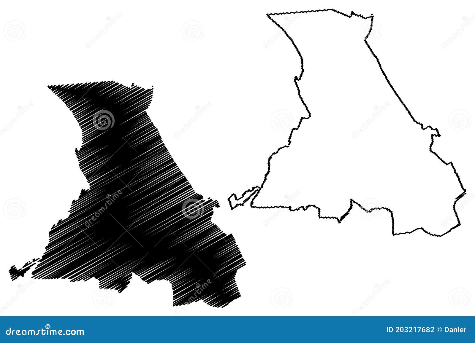 Nandi County Republic of Kenya, Rift Valley Province Map Vector ...
