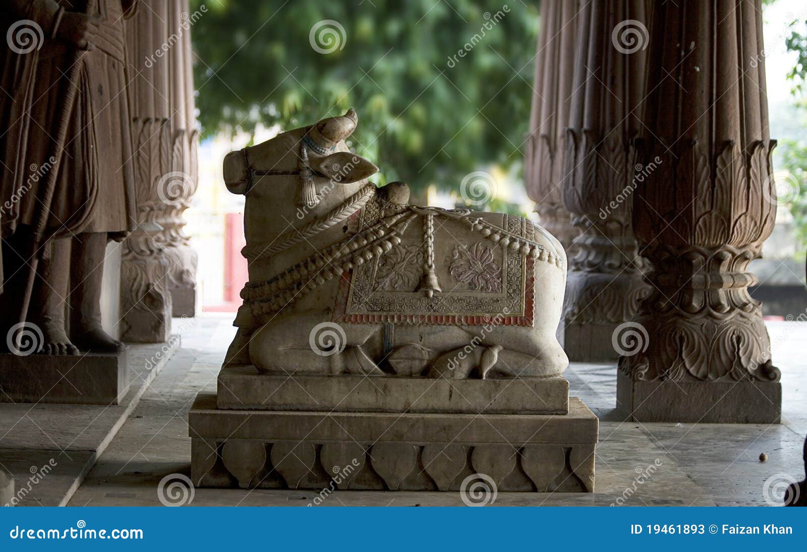 Nandi the Holy Bull stock image. Image of flowers, holy - 19461893