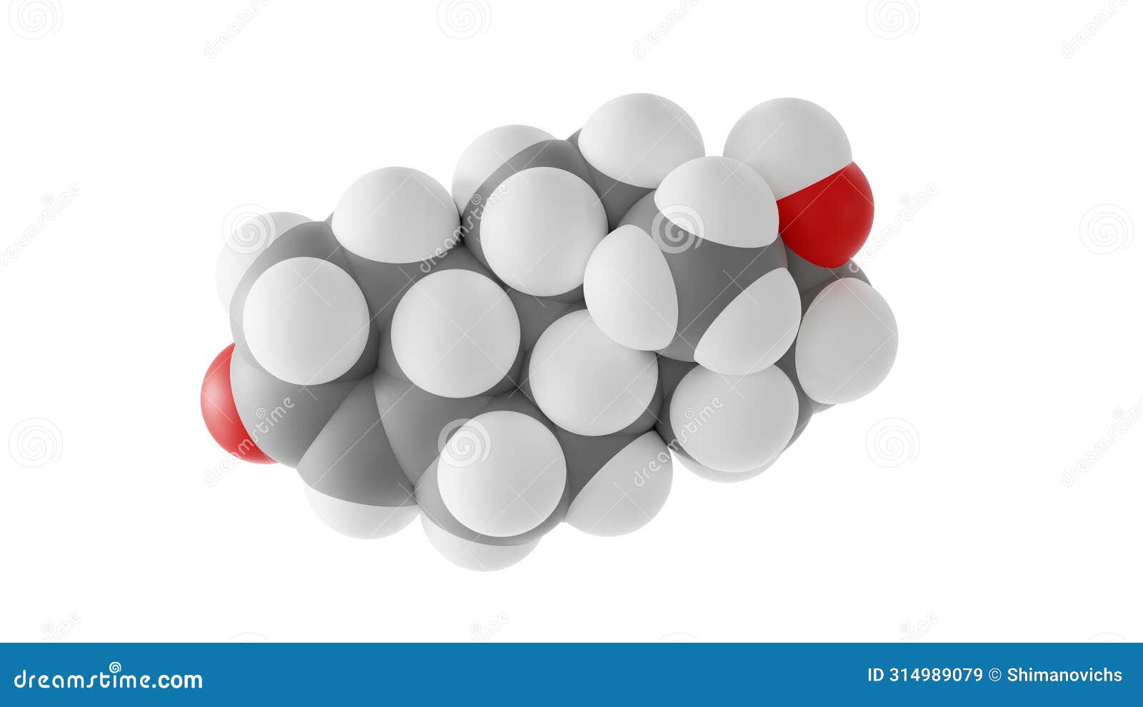 Nandrolone Molecule, Endogenous Androgen, Molecular Structure, Isolated ...
