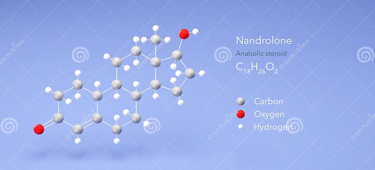 Nandrolone Molecule, Molecular Structures, Endogenous Androgen, 3d ...