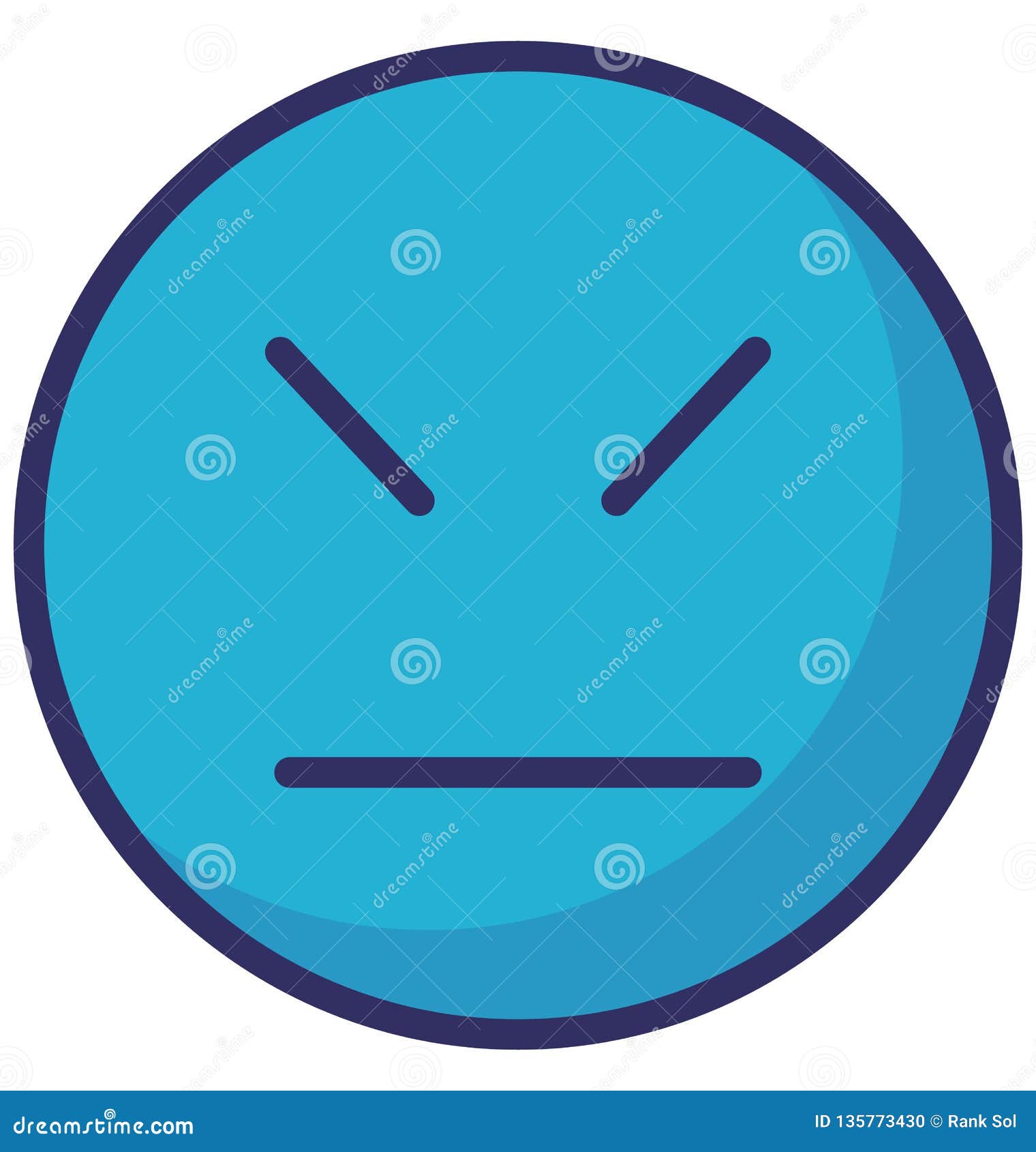 Angry, Rage Vector Isolated Icon Which Can Easily Modify or Edit Stock ...