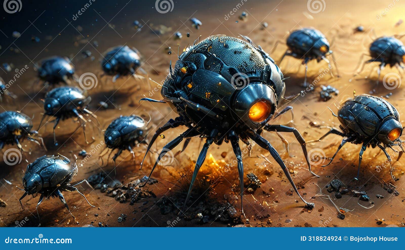 The Nanite Swarm: Billions of Microscopic Nanobots Forming Collective ...