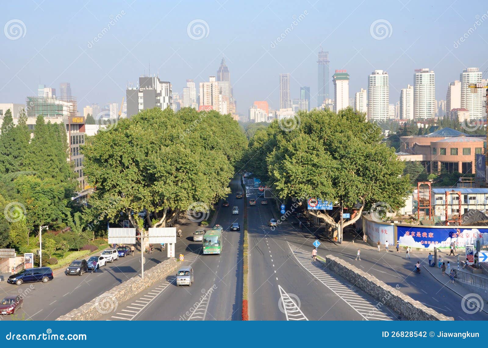 Nanjing City Skyline, China Editorial Photography - Image of buildings ...