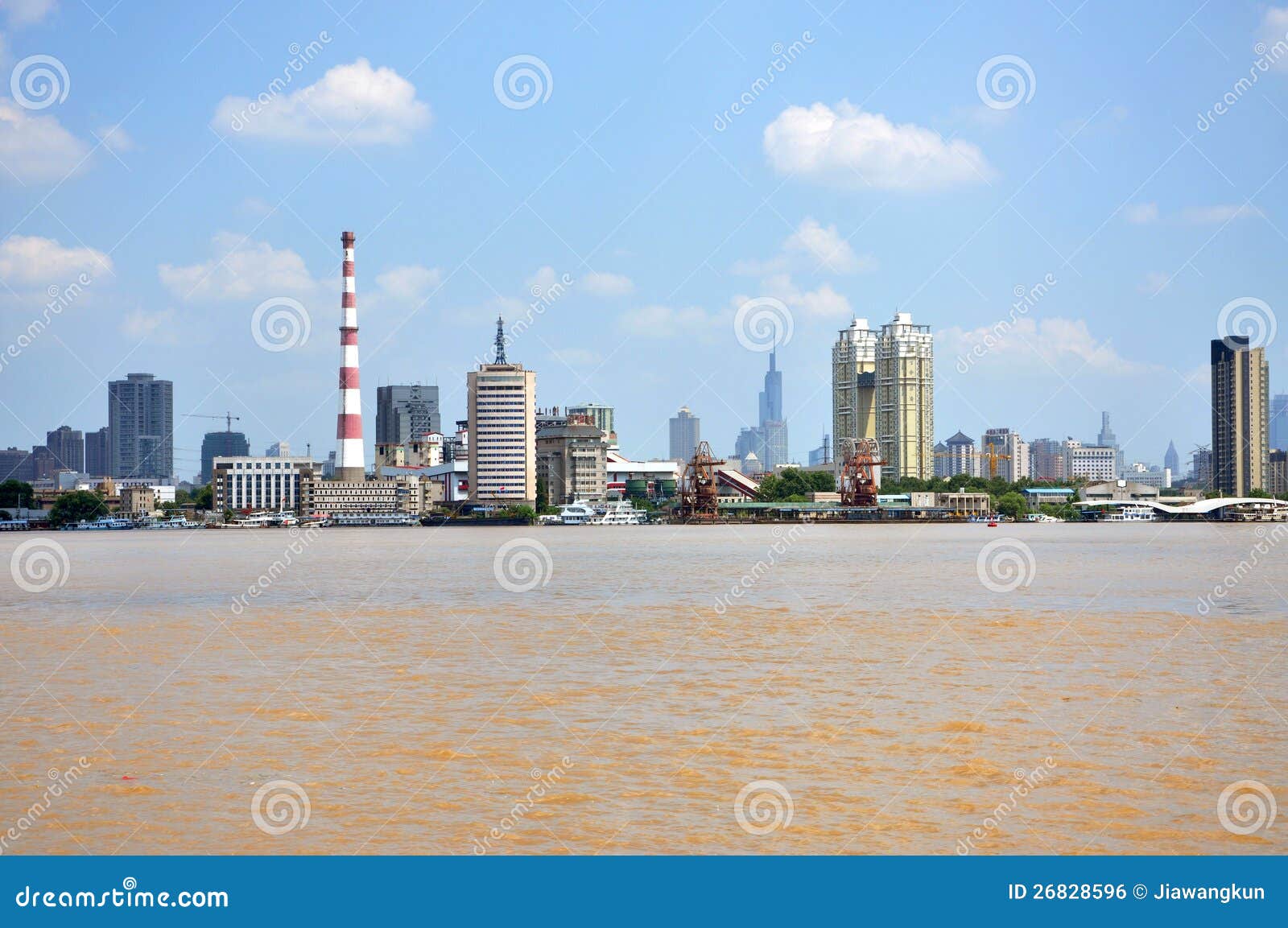Nanjing City Skyline, China Editorial Photo - Image of chinese, bank ...