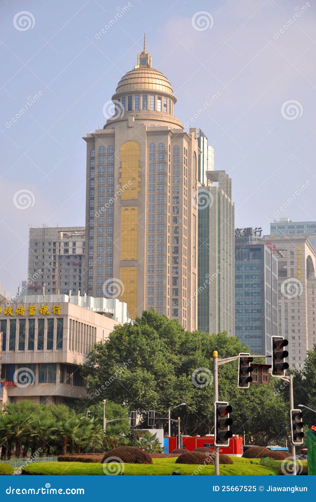 Nanjing Gulou Square editorial image. Image of gulou - 25667525