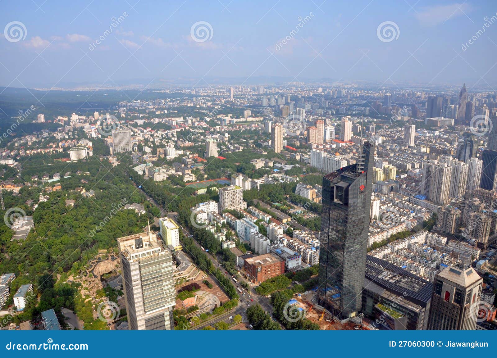 Nanjing Modern Skyline, China Editorial Image - Image of apartment ...