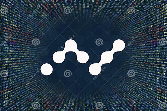 Nano Cryptocurrency Symbol A Tunnel From A Computer Program Code Programmer Strings Of Code